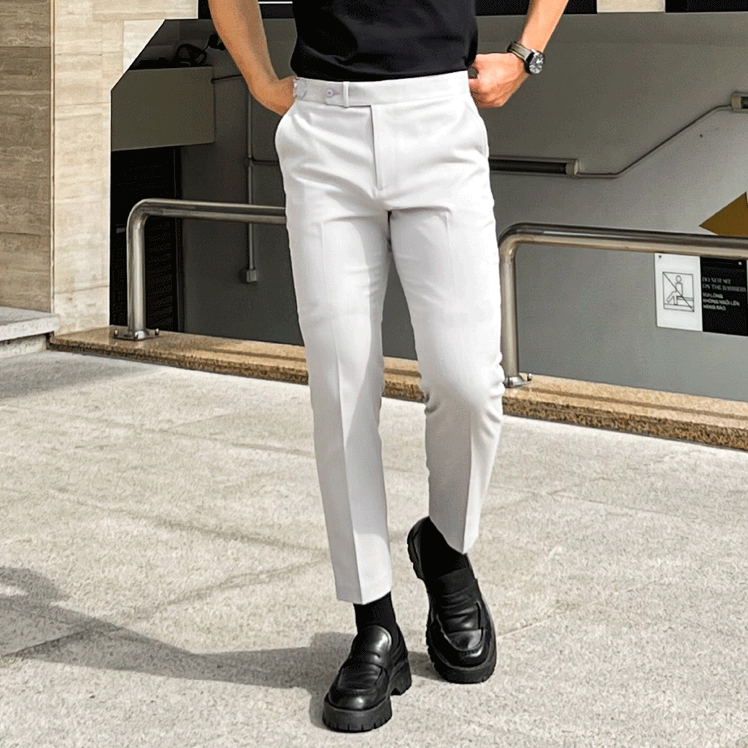 SM001-1 Áo Sơ Mi Nam Docas Màu Trắng - DOCAS